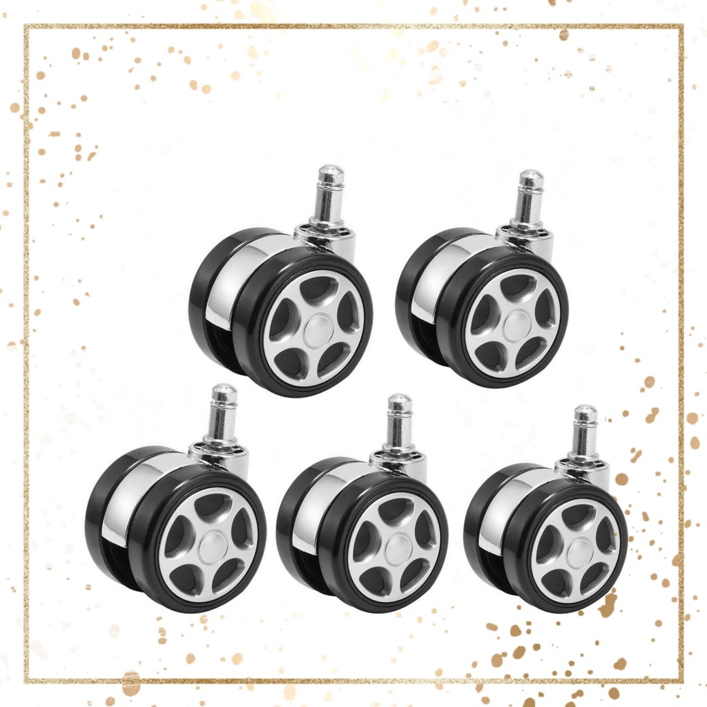 (Set Of 5) Office Chair Sport Wheel Roda Kaki Kerusi (6 Month Warranty ...