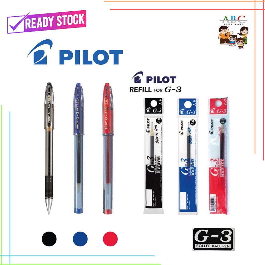 ( READY STOCK ) PILOT G3 SIGNATURE PEN REFILL 0.5MM / 0.7MM / 1.0MM ...