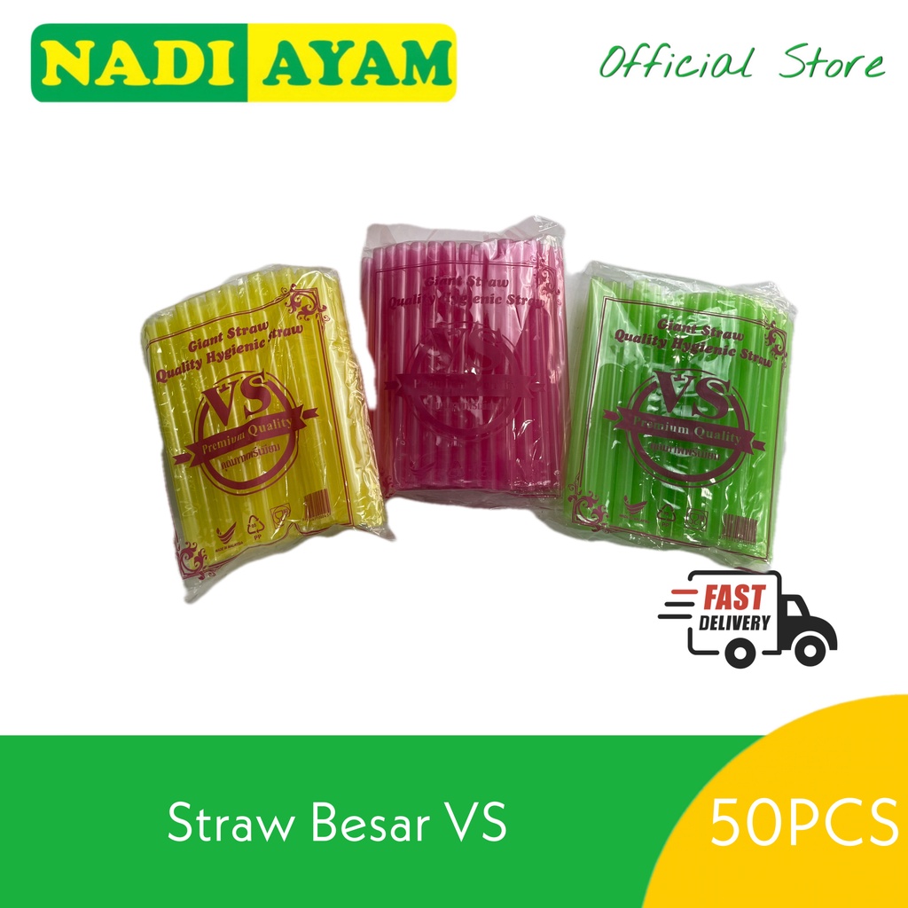 Straw Besar VS (50PCS) | Shopee Malaysia