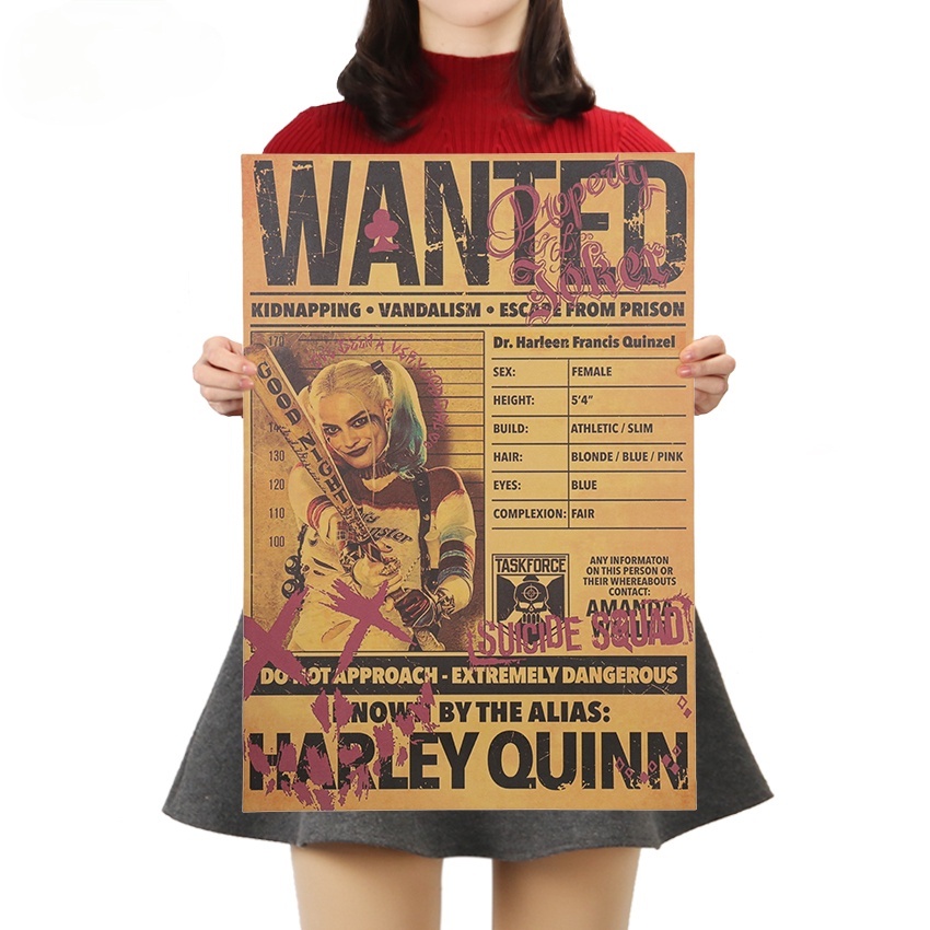 DLKKLB Classic Movie Clown Poster Cafe Bars Kitchen Decor Kraft Paper ...