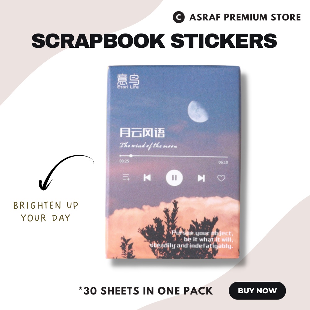 [Post 24H, M'sia Stock] 30sheets/box INS Sky Diary DIY Creative ...