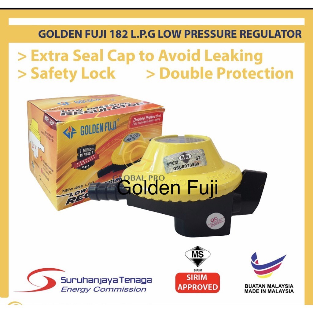 GOLDEN FUJI 182DP LPG LOW PRESSURE GAS REGULATOR | Shopee Malaysia
