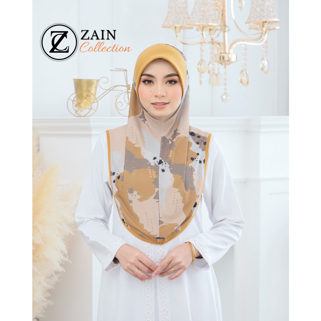 Tudung Sarung Moscrepe ada piping di tepi corak abstarct 5D ZAIN COLLECTION | Shopee Malaysia