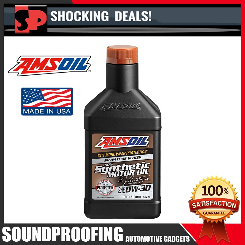 Amsoil Signature Series 0W-30 Synthetic Engine Oil 1QT 1 Quart (0.946ml ...