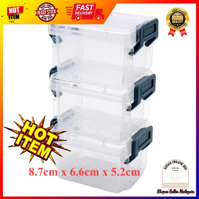💥[NEW]💥 Transparent Mini Storage Box 3IN1 / BEKAS SIMPANAN MINI SERBAGUNA 3in1 | Shopee Malaysia