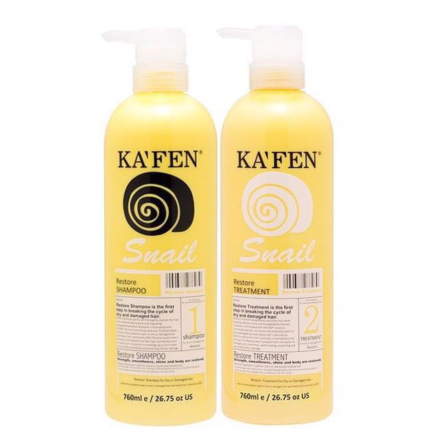 KAFEN Snail Restore Shampoo or Treatment 760ml 卡氛蜗牛极致洗护系列 | Shopee Malaysia