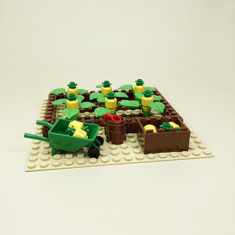 Farm Animals Crops Building Blocks Toys DIY MOC Scene Assembly Block ...