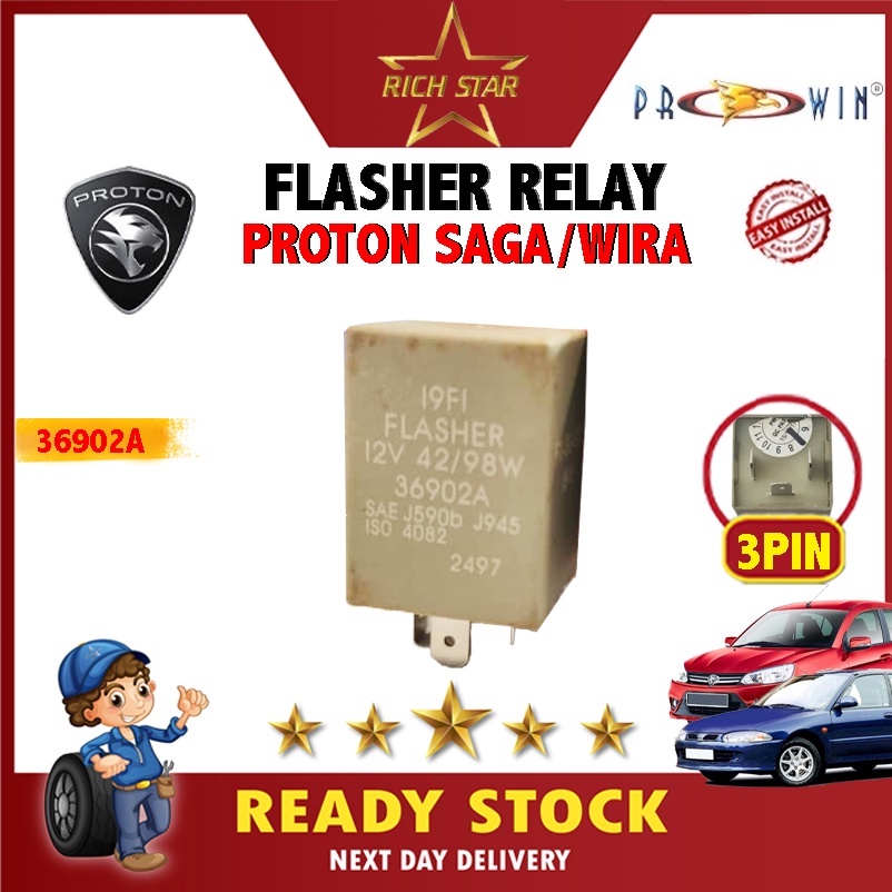 [ PROTON SAGA/WIRA/FLASHER/TUN SINAL/RELAY 36902A/3PIN] | Shopee Malaysia