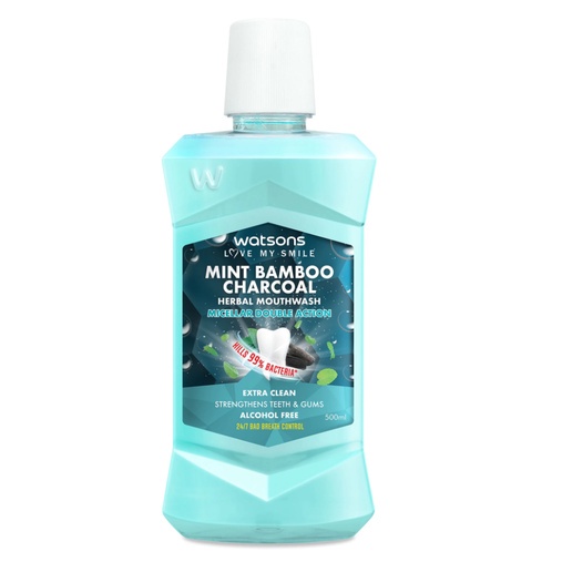 Watsons Mouthwash Cool Mint/Freshmint/Bamboo Charcoal / 10 in 1 ...