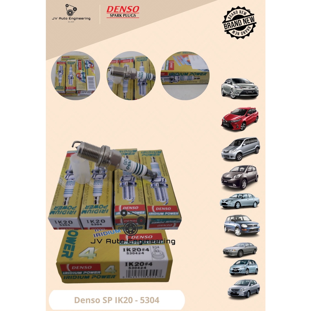 Denso Iridium Power IK20 [5304] Spark Plug |Wira Satria Waja Kelisa Kenari Viva Vios Jazz City ...