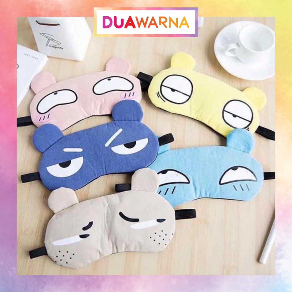 MATA Two Colors Eye Patch With Facial Expression With Gel Sleeping Mask ...