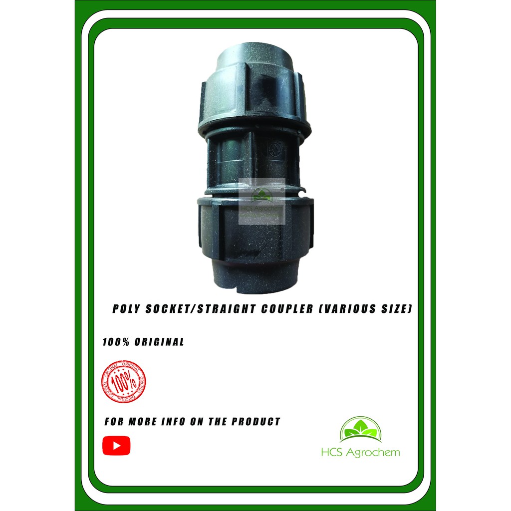 POLY SOCKET/STRAIGHT COUPLER (S.C) | Shopee Malaysia