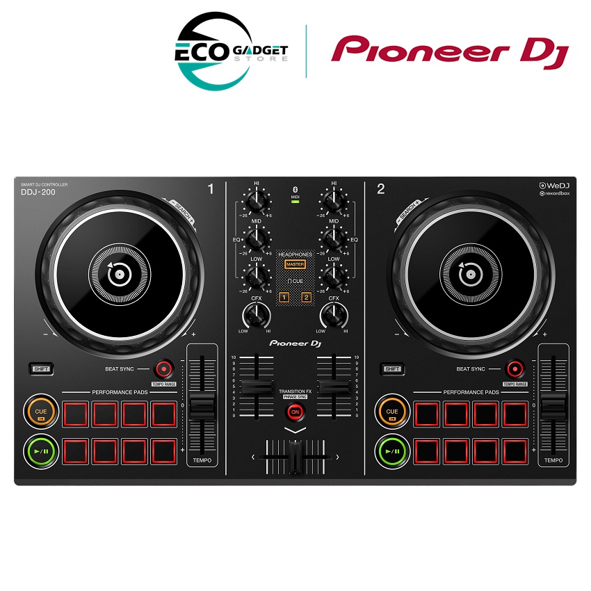 Pioneer DDJ-200 2-channel Smart DJ controller - Black | Stream, Create ...