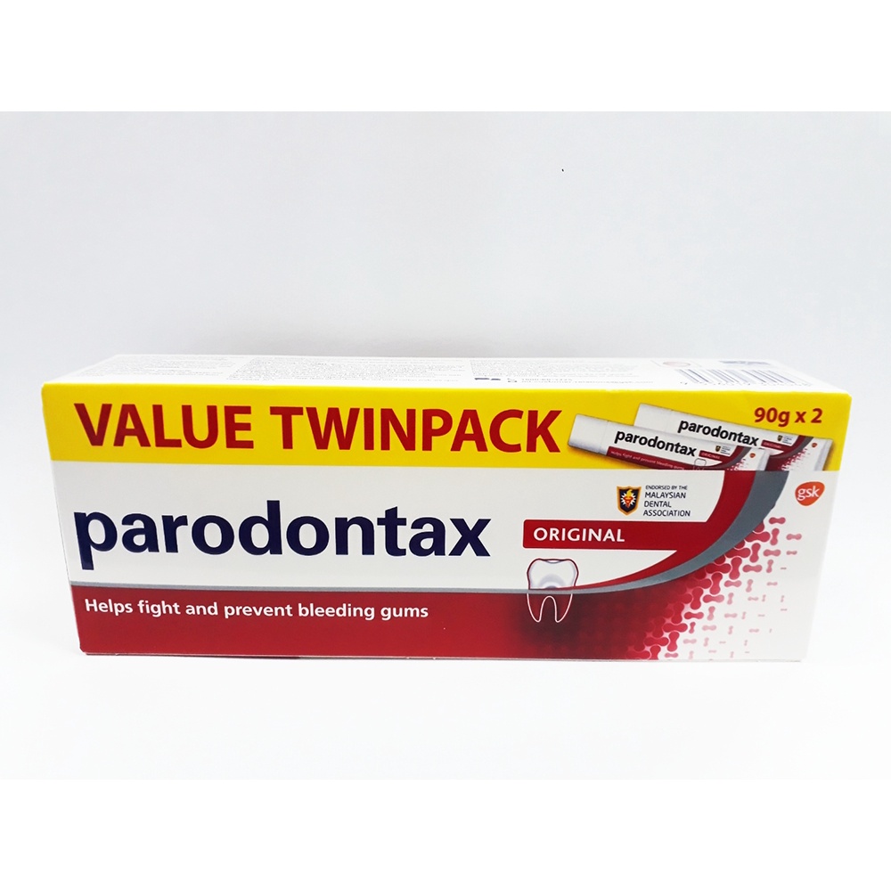 PARODONTAX daily fluoride toothpaste Original 90 g x 2 (Helps fight And ...