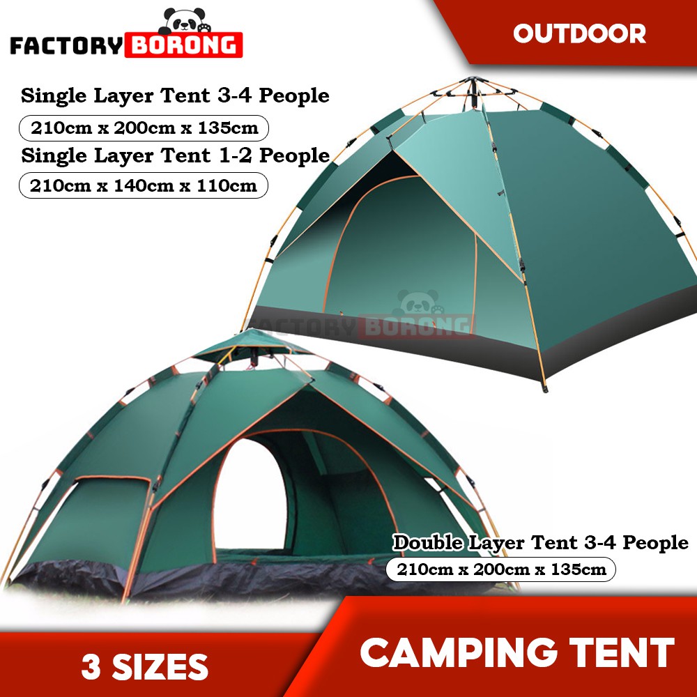 Khemah FB KH002 (2 Meter x 2 Meter) Khemah Automatik Sepenuhnya Khemah ...