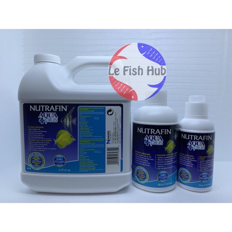 NUTRAFIN AQUA PLUS ANTI CHLORINE FOR FISH TANK/POND 250ML & 500ML | ANTI KLORIN AKUARIUM/KOLAM ...