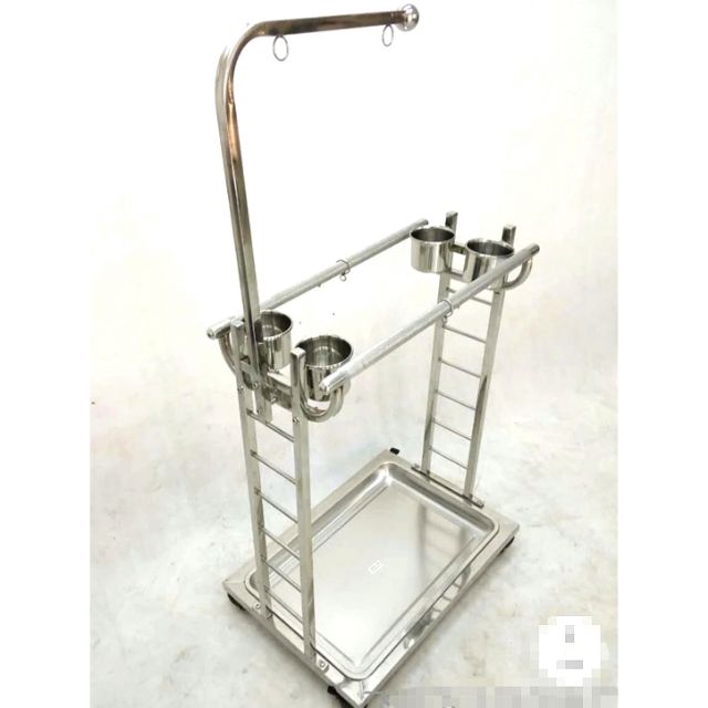 Parrot bird stand Stainless Steel Parrot Stand Large Bird, Blue and ...