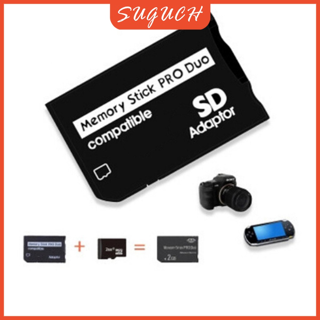 New Micro SD Adapter SDHC TF to Memory Stick MS Pro Duo Converter Card ...