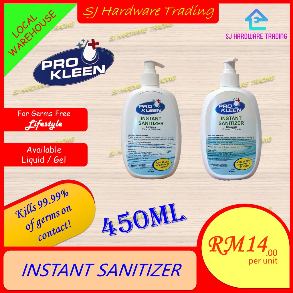 PRO KLEEN 💥 Hand Sanitizer (Liquid/Gel) | Shopee Malaysia