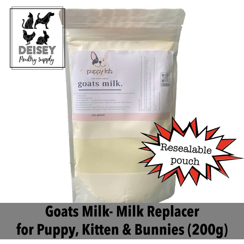 Puppy Lab Goats Milk 200g (Milk replacer for Puppy, Kitten, Rabbit ...