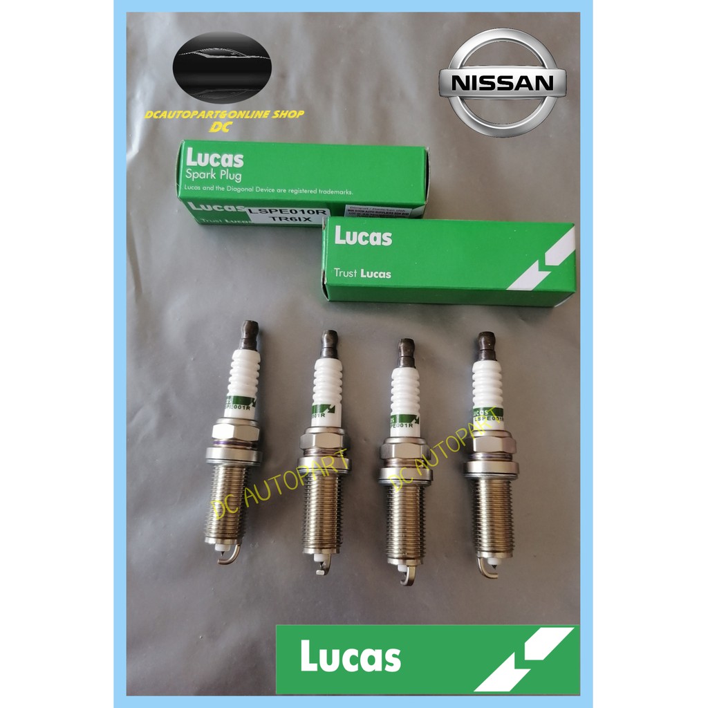 LUCAS IRIDIUM SPARK PLUG NISSAN X-TRAIL T30 SERENA C24 QR20DE MURANO ...