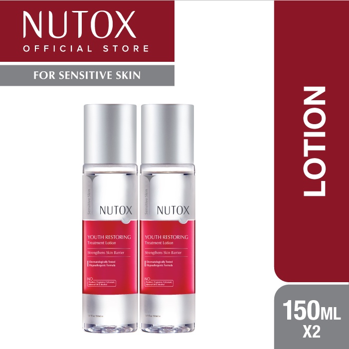 Nutox Youth Restoring Treatment Lotion Sensitive Skin Twin Pack (150ml ...