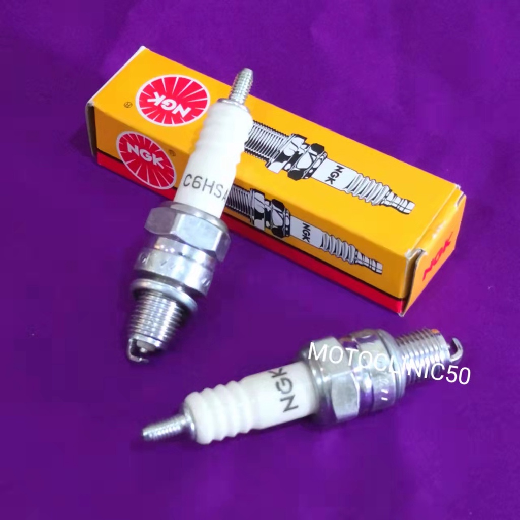 NGK SPARK PLUG C6HSA C7HSA BM6A MR9C-9N CPR8EA-9 NGK HONDA EX5 WAVE100 FAME C70 SYM BONUS GSX ...