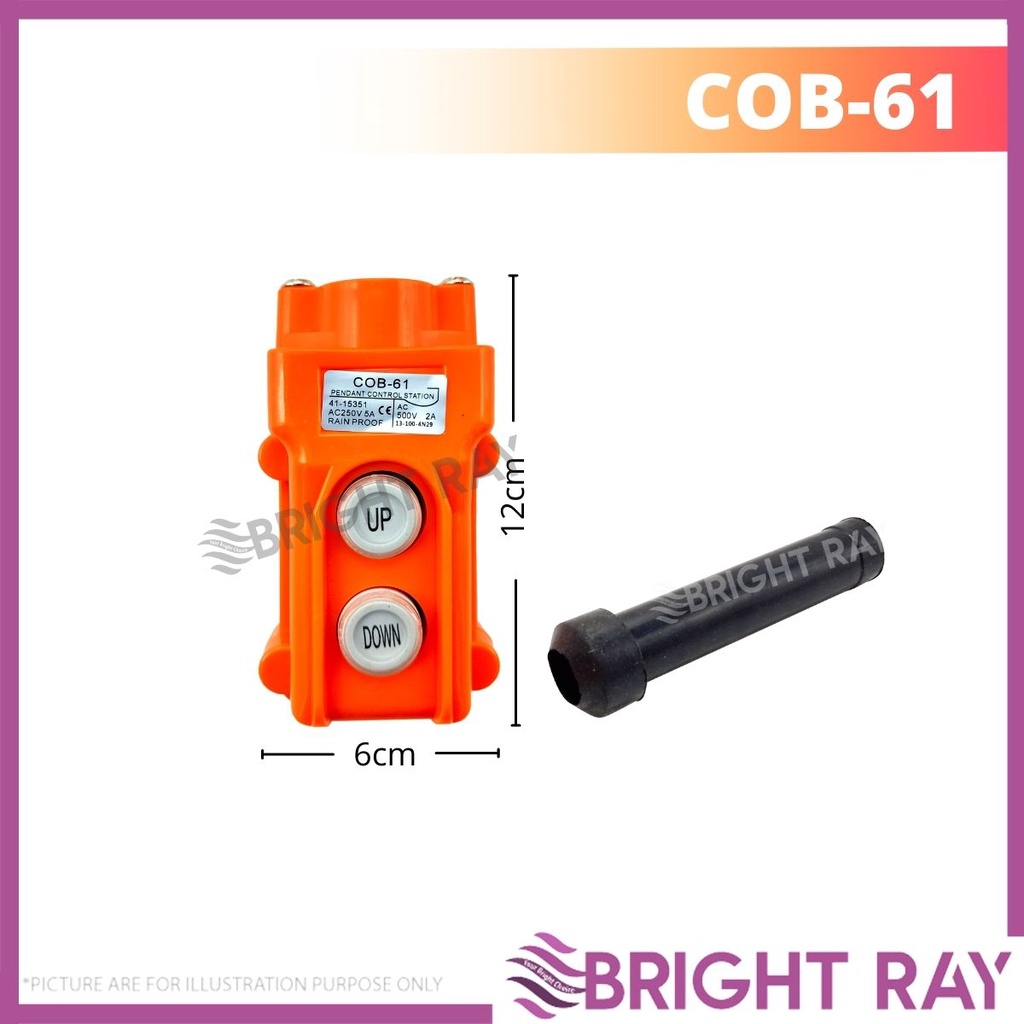 COB-61/COB-62/ COB-63 Rainproof Hoist Crane Push Button Switch Crane ...
