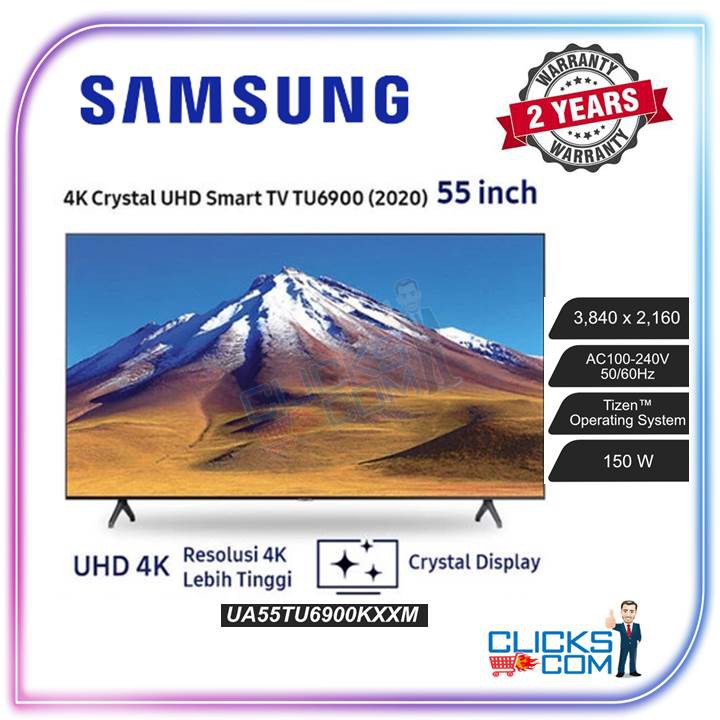 Samsung 55" TU6900 4K UHD Smart TV UA55TU6900KXXM | Shopee Malaysia