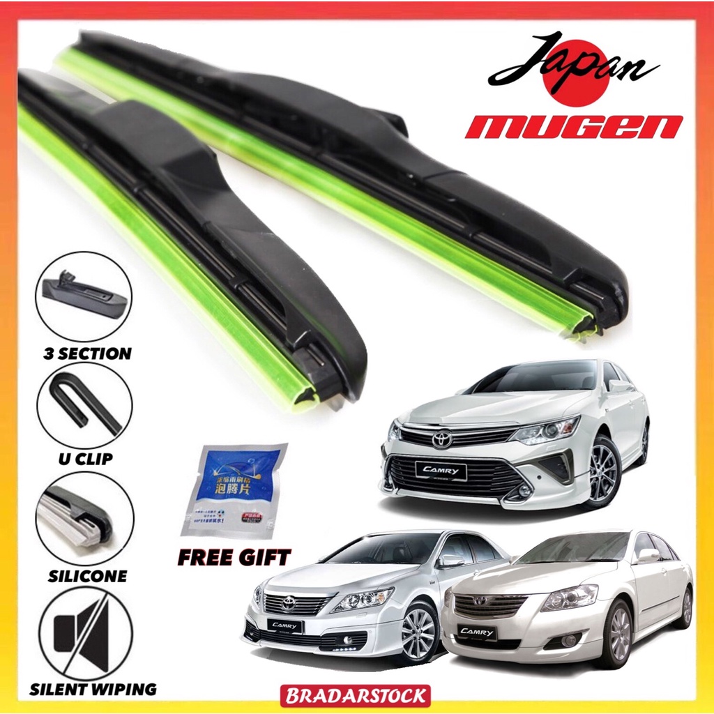 TOYOTA CAMRY WIPER ( Years 2002~2023 ) Japan Mugen Silicone Wiper Camry ...