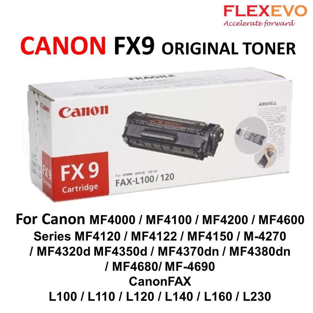 Canon FX9 Toner Cartridge Original for L100 L110 L120 L140 L160 L230 ImageClass MF4000 MF4100 ...