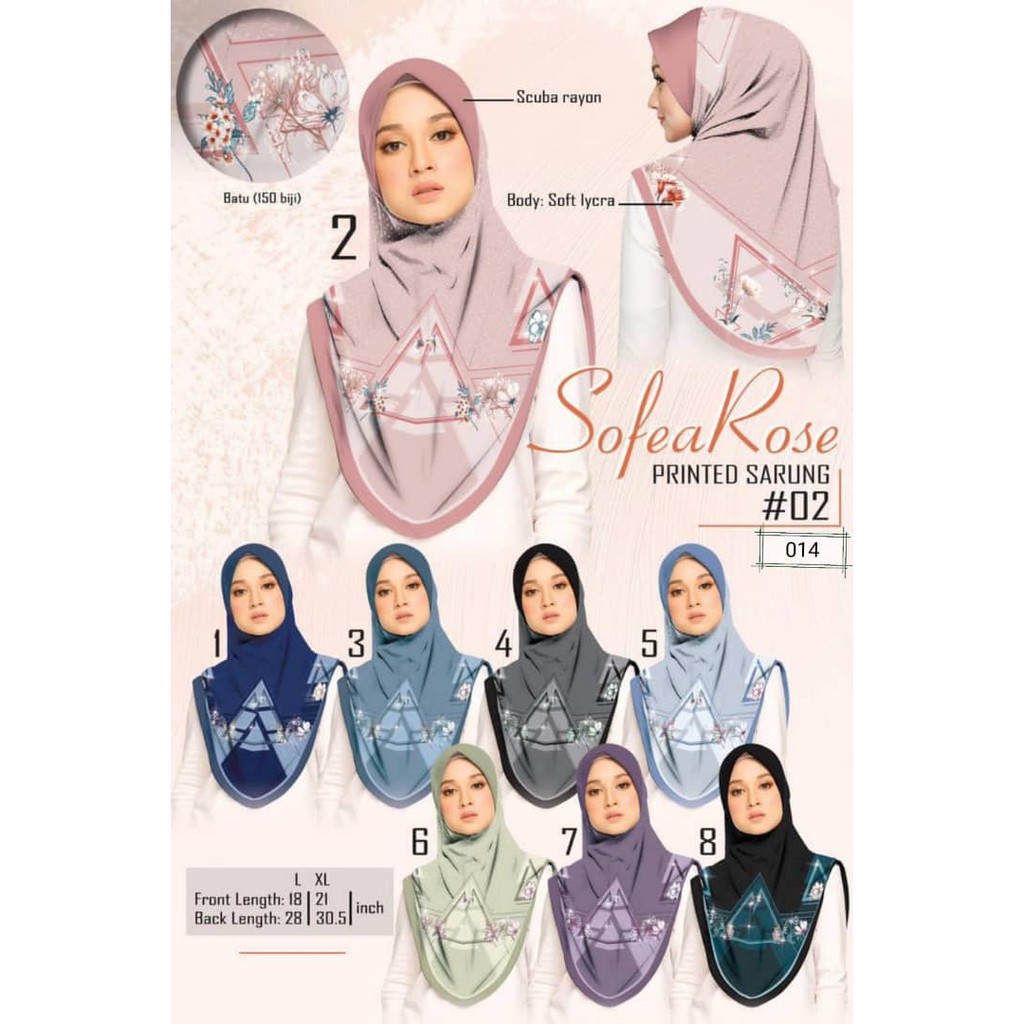 [READY STOCK] tudung sarung L inspired Sofearose readystok (014) | Shopee Malaysia