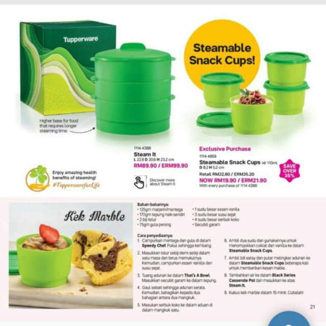 Tupperware Steamer & moulder | Shopee Malaysia