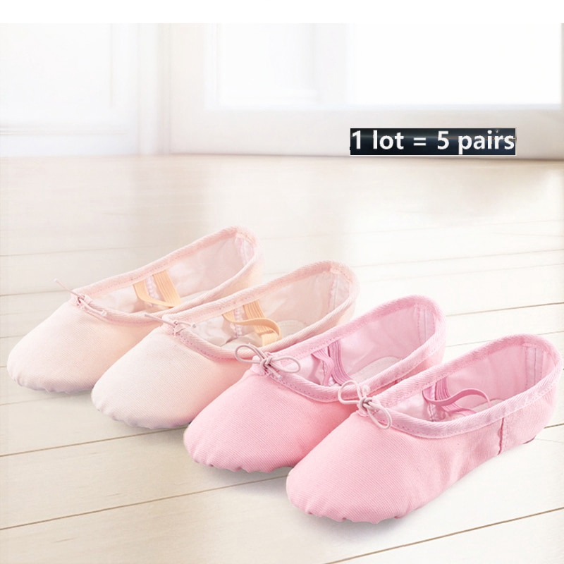 [Value Choice] Professional Child Girls Kids Cotton Canvas Soft Ballet ...