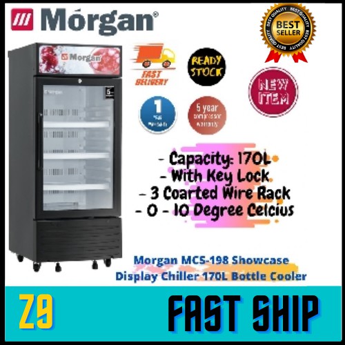 Morgan Showcase Display Chiller 170L Bottle Cooler MCS-198 [Fast & Safe ...