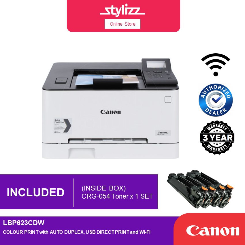 Canon Image Class LBP623CDW Color Laser Printer Beam Printing/Wireless ...