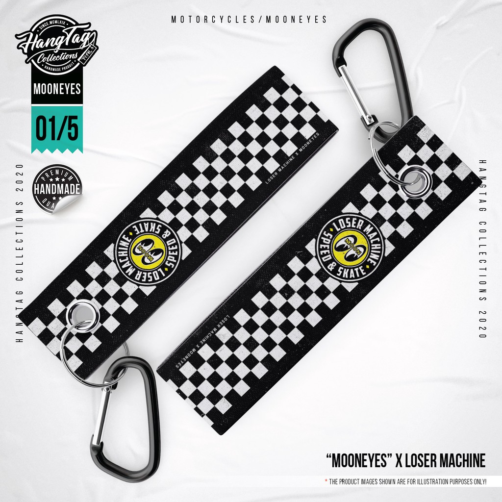 (READY STOCK) MOONEYES - x LOSER MACHINE 1/5 - Key tag / Keychain ...