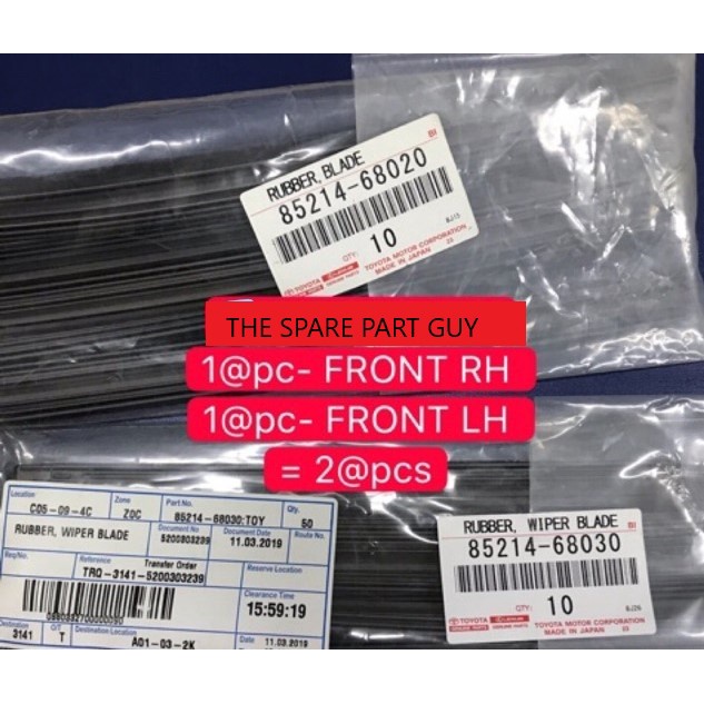 ORIGINAL TOYOTA WISH ZNE10 ZGE20 ZGE25 ALTIS ZRE142 ZRE172 / PRIUS C ...