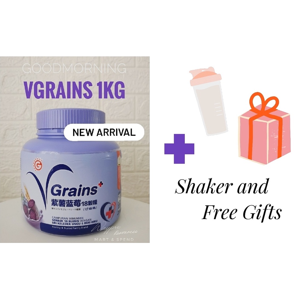 [READY STOCK] GoodMorning VGrains 18 Grains 1kg (FREE Mystery Gifts) | Shopee Malaysia