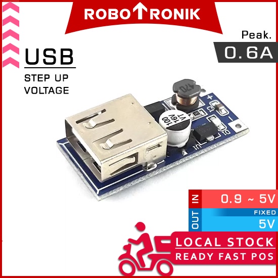 DC-DC Step Up USB 600mA 5V Voltage Regulator Module Boost Converter ...