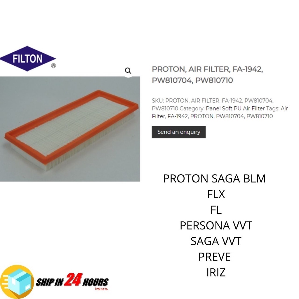 PROTON SAGA BLM, FLX, FL, PERSONA VVT, SAGA VVT, PREVE & IRIZ AIR ...