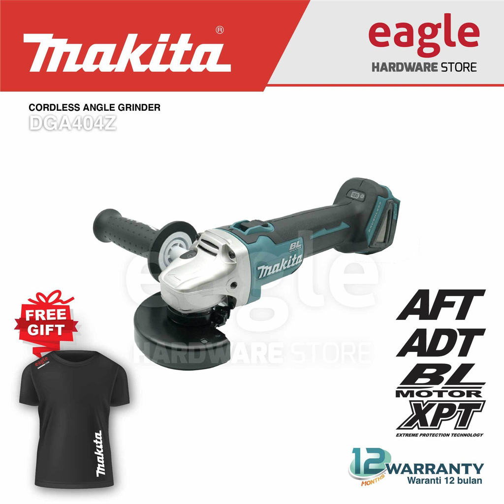 Makita DGA404Z 100mm ( 4" ) 18V Brushless Cordless Angel Grinder ( Bare ...