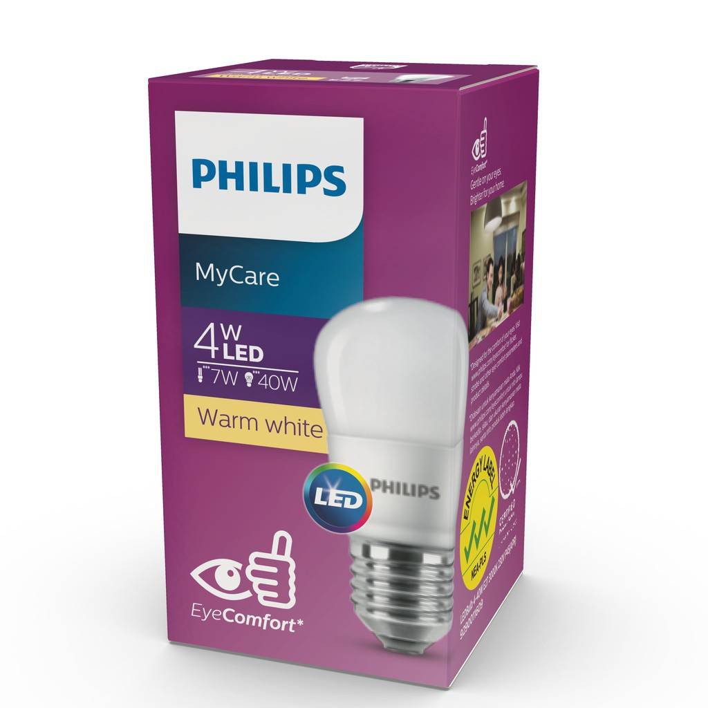 PHILIPS LED MINI BULB 4W E27 DAYLIGHT/ WARM WHITE (NEW) | Shopee Malaysia