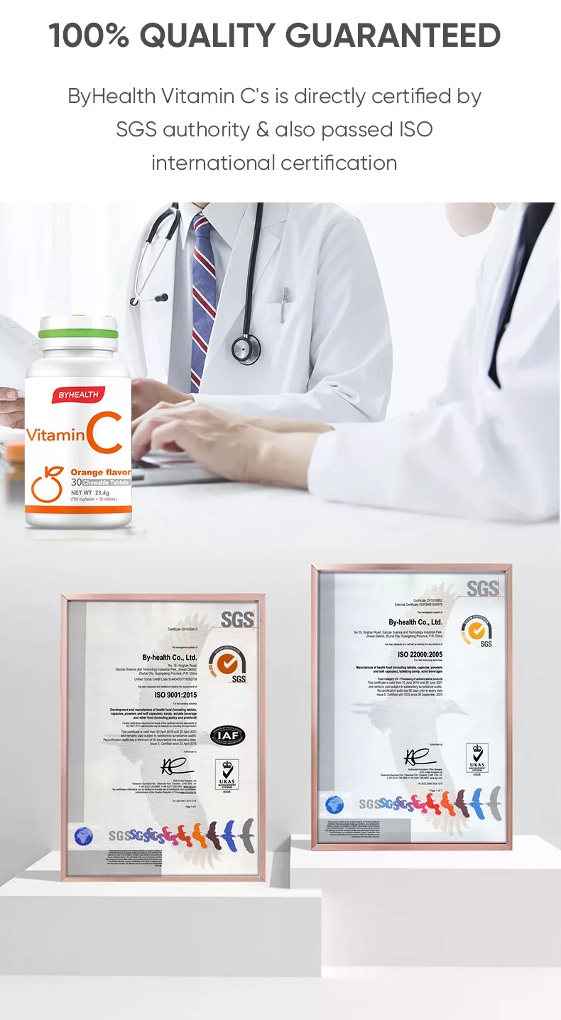 Byhealth Vitamin C 780mg Chewable 30 Tablets Orange Flavor (EXP:03 2024) | Shopee Malaysia