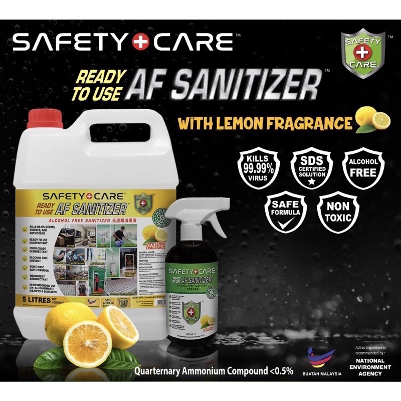 🔥FOOD GRADE🔥Sanitizer Safety Care Anti-Bacterial Disinfectant 5L ...