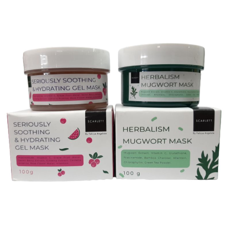 Scarlett Whitening Mask Scarlett / Herbalism Mugwort Seriously Soothing ...