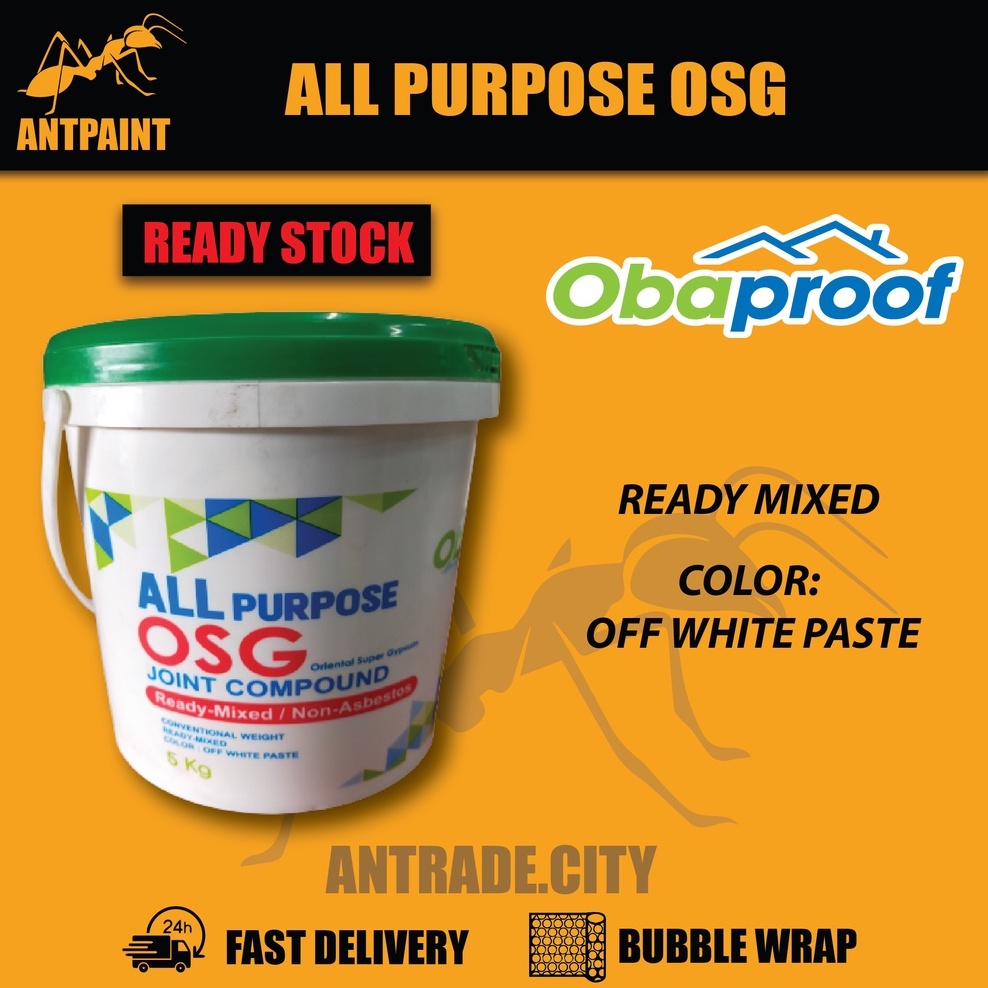5KG All Purpose OSG Joint Compound (Ready Mixed/Non-Asbestos) Also ...