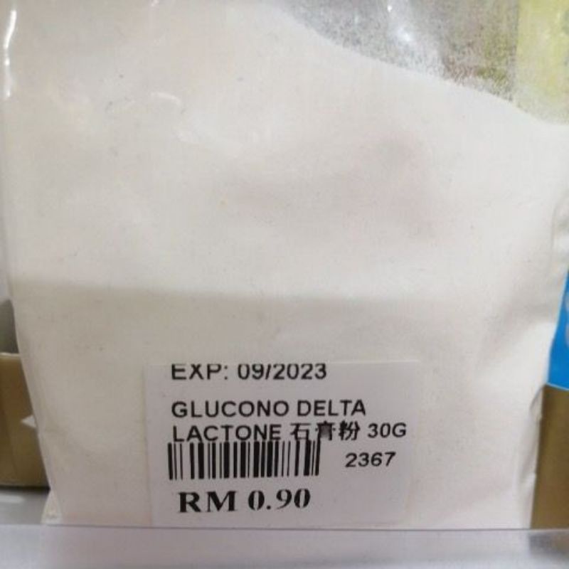 Gypsum powder Glucono Delta Lactone powder 石膏粉 30g | Shopee Malaysia