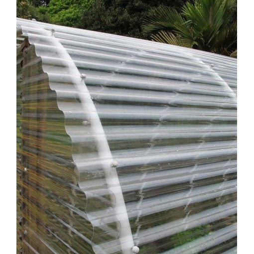 10 FT CORRUGATED POLYCARBONATE TRANSPARENT ROOF SHEET / 10 KAKI ATAP ...