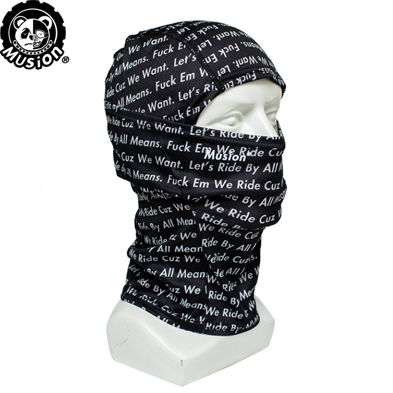 Musion Original Design Balaclava Motorcycle Mask Breathable Mesh ...